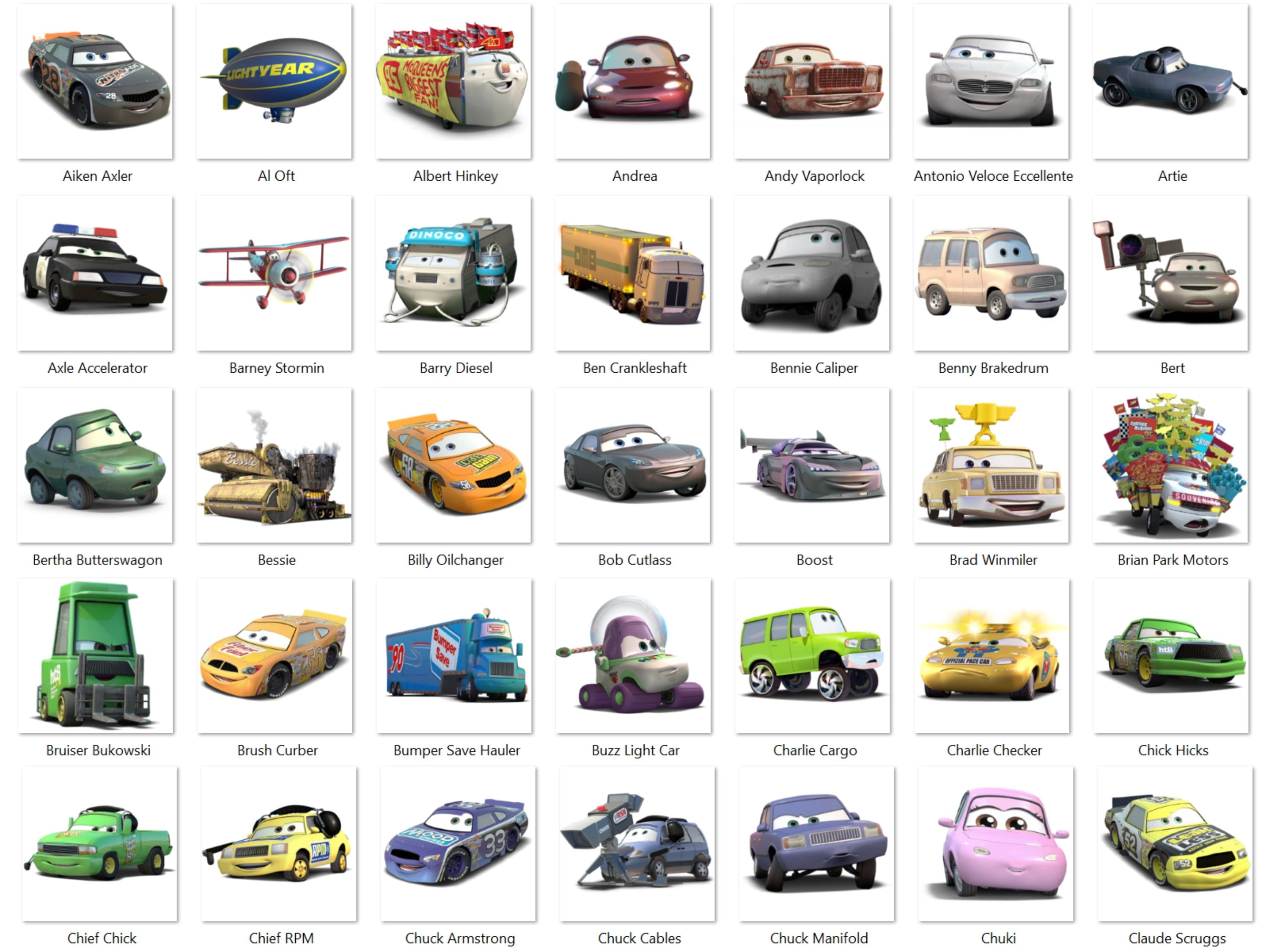Cars Part 1 PNG Cliparts Bundle, Cars PNG Cartoon Cliparts, Cars ...