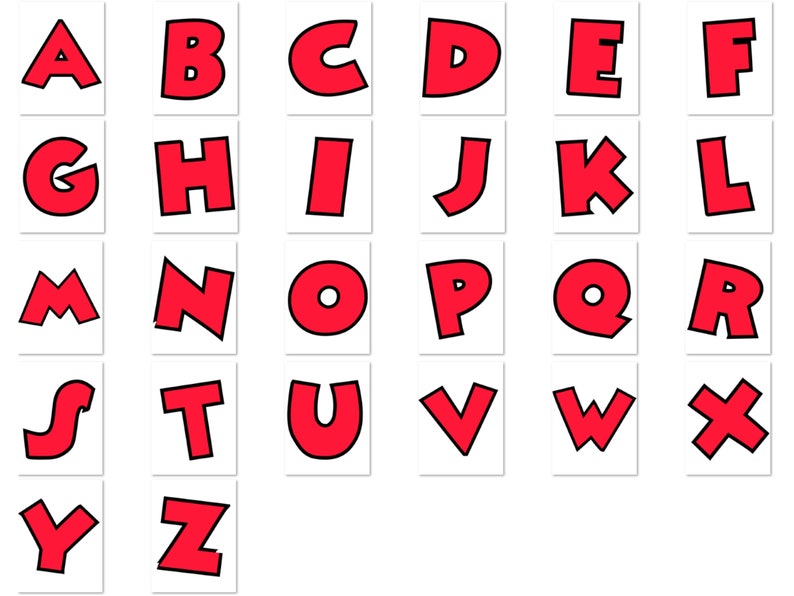 Mickey Mouse Alphabet Font SVG Mickey Mouse PNG Cartoon - Etsy