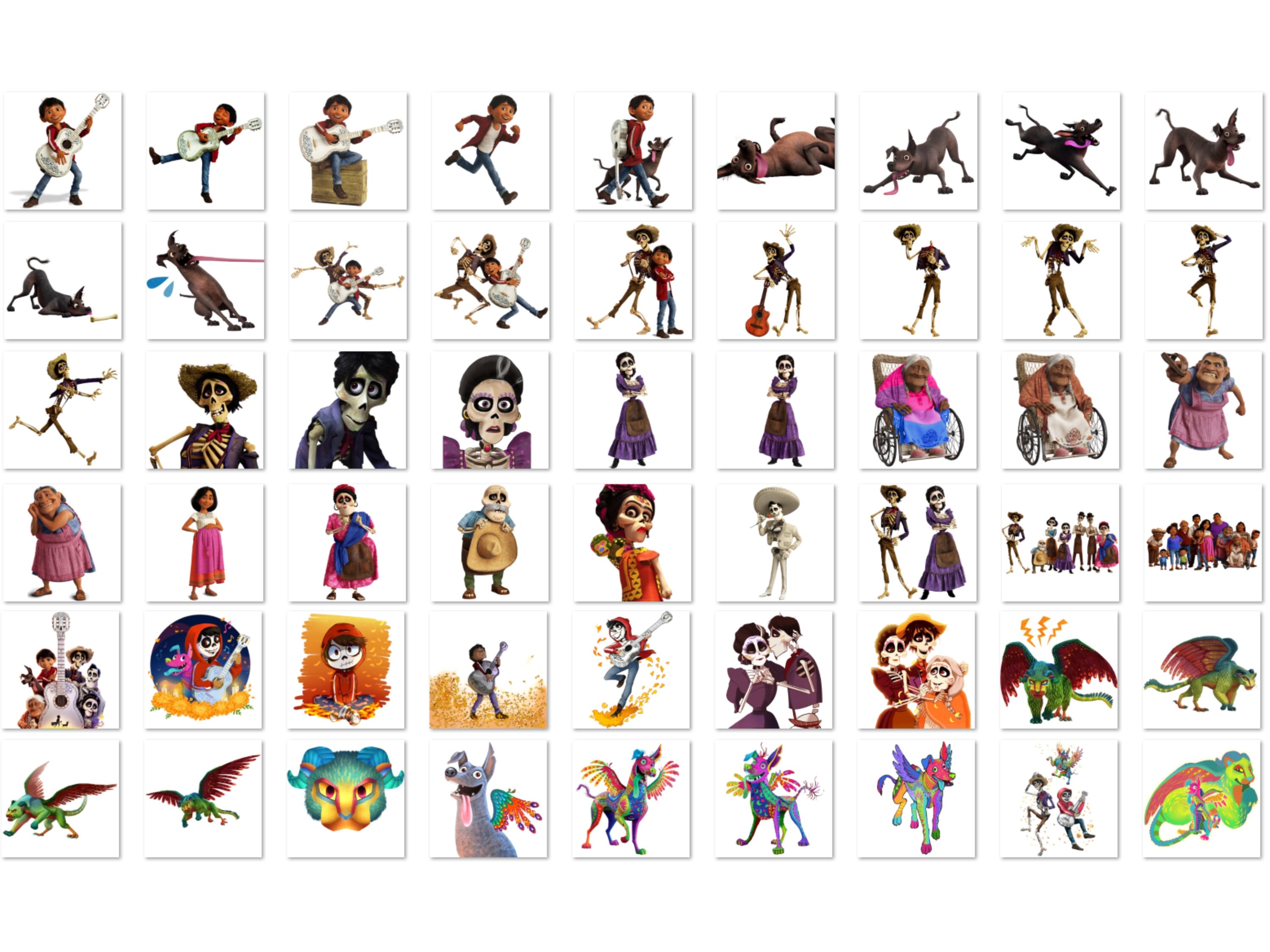 Coco PNG Cliparts Bundle, Coco Sublimation Bundle, Coco Cartoon Movie ...