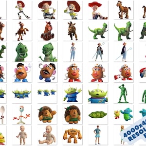 Toy Story Cliparts PNG Bundle, Toy Story PNG Cartoon Sublimation ...