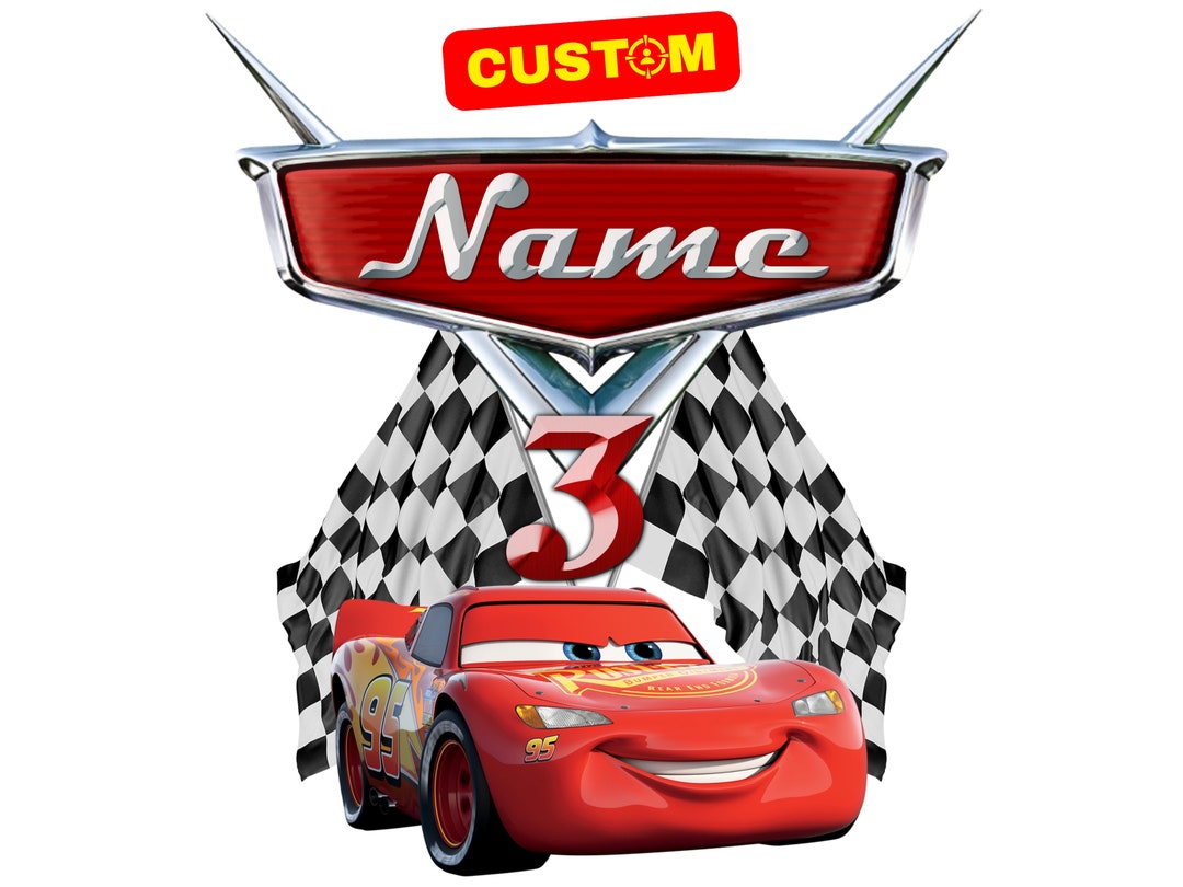 Personalized Cars Custom PNG Logo, Cars Original Birthday Sublimation ...