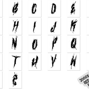 Venom Alphabet Letters Cliparts Bundle, Venom Font Sublimation Images ...