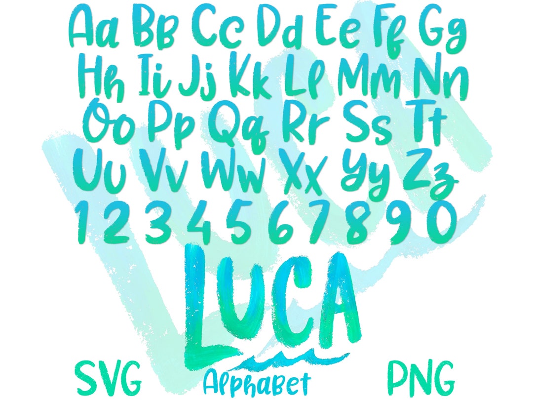 Paquete de imágenes prediseñadas de letras del alfabeto de Luca, colección de cliaprts de ...