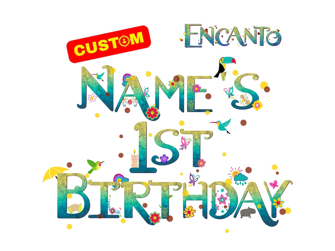 Personalized Encanto Custom PNG Logo, Encanto Original Birthday ...