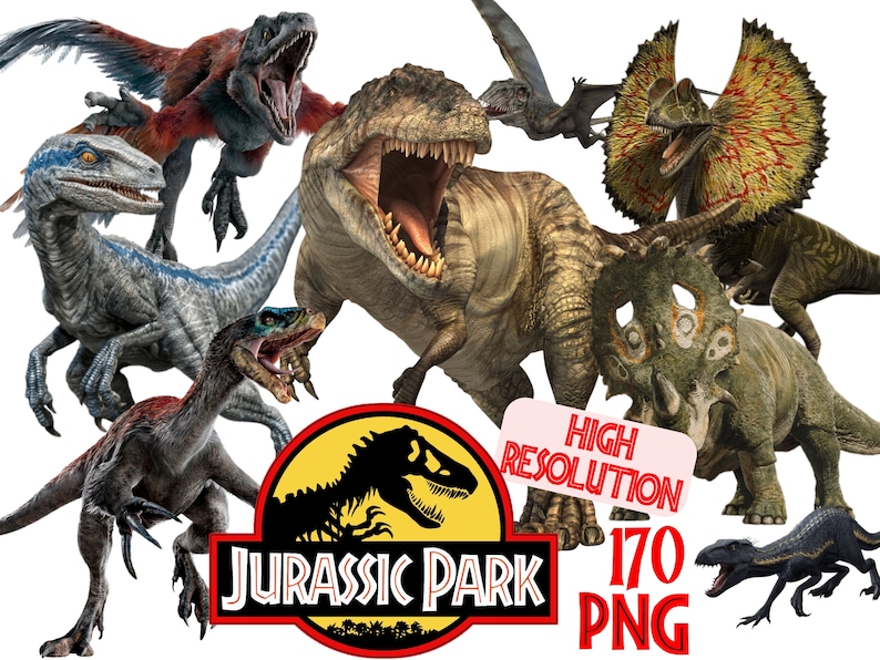 Jurassic Park PNG Cliparts Bundle, Jurassic World PNG Cliparts for ...