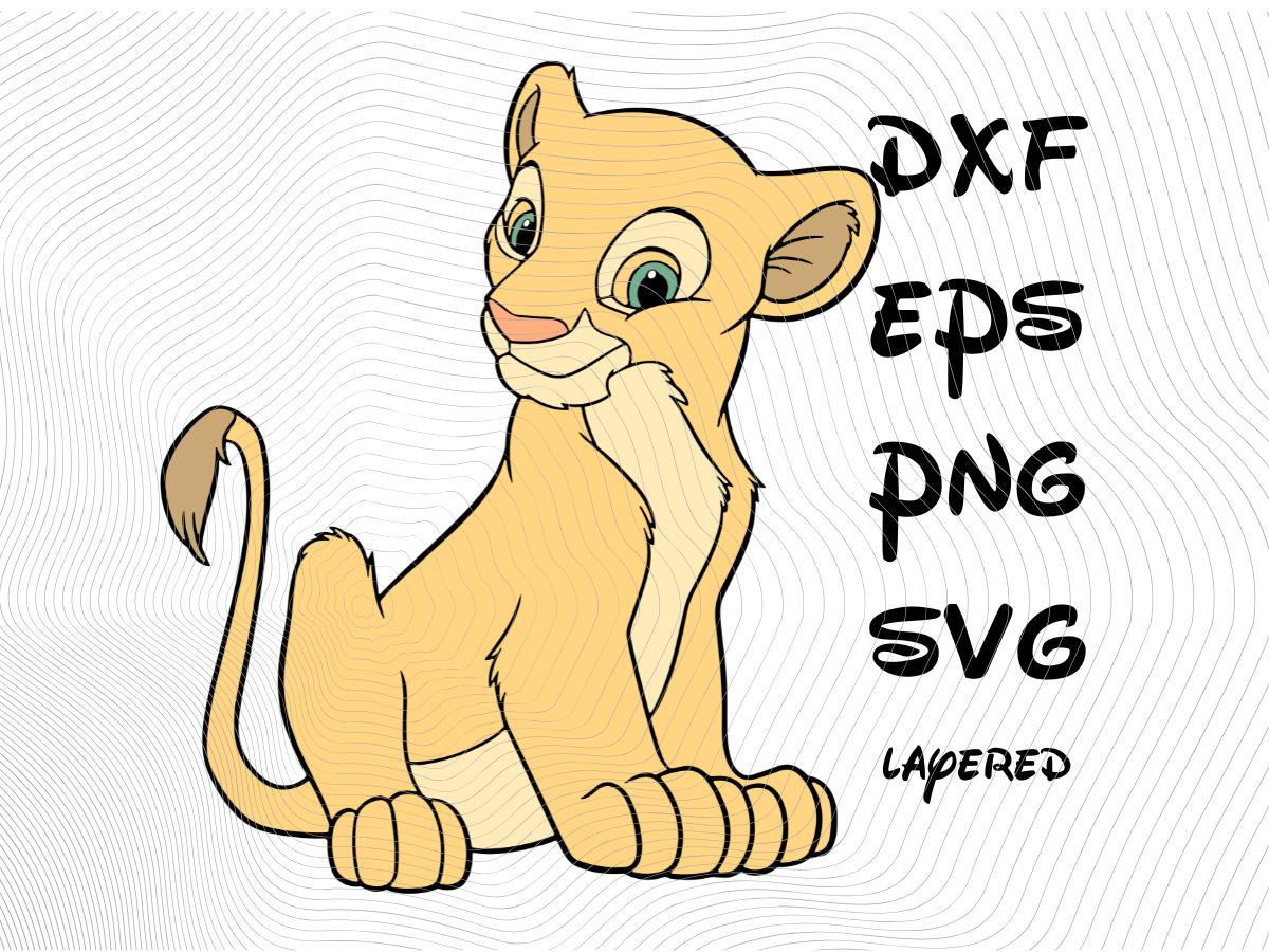 Nala the Lion King SVG Png Dxf Eps Clipart, Nala SVG Cartoon ...