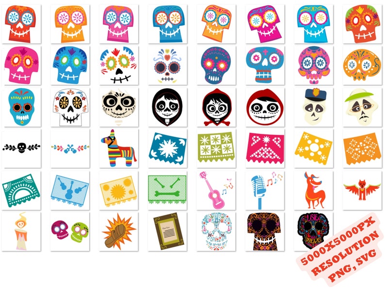 Coco Cliparts Mega Bundle, Coco Sublimation Bundle, Coco Cartoon Movie ...