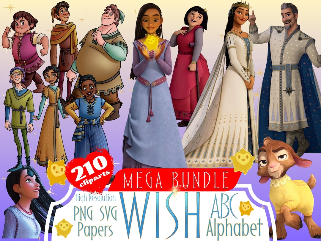 Wish PNG and SVG Cliparts Mega Bundle, Wish Alphabet Font Letters ...