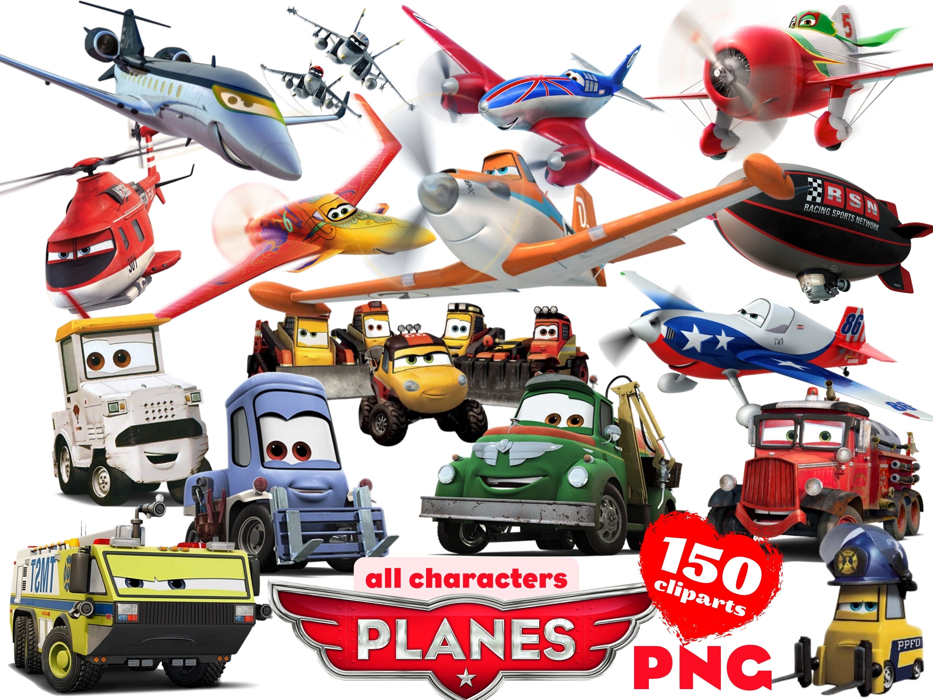 Planes PNG Cliparts Bundle, Planes PNG Cartoon Cliparts, Planes ...