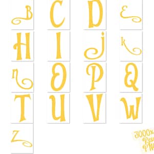Tangled Alphabet Letters Cliparts Bundle, Tangled Rapunzel Font ...