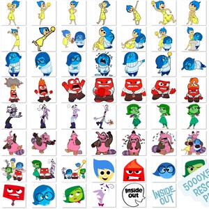 Inside Out PNG Cliparts Mega Bundle, Inside Out Sublimation Bundle ...