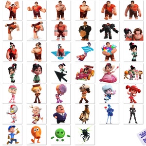 Wreck-it Ralph Cliparts MEGA Bundle, Wreck-it Ralph Sublimation Bundle ...