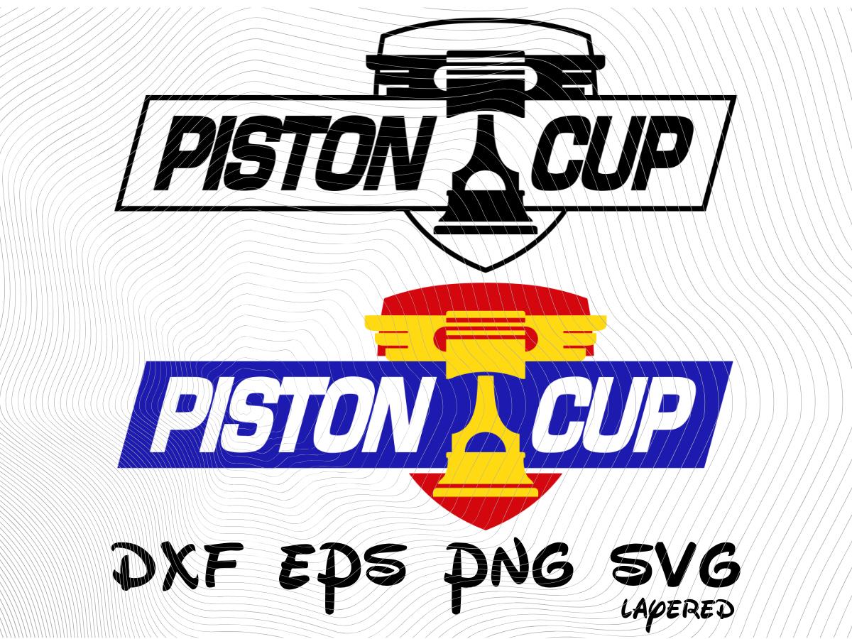 Piston Cup Cars Logo SVG Png Dxf Eps Cliparts, Cars SVG Cartoon Clipart ...