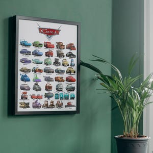 Cars 1 Poster, Cars JPG Digital Download, Cars Wall Art Kids Room ...
