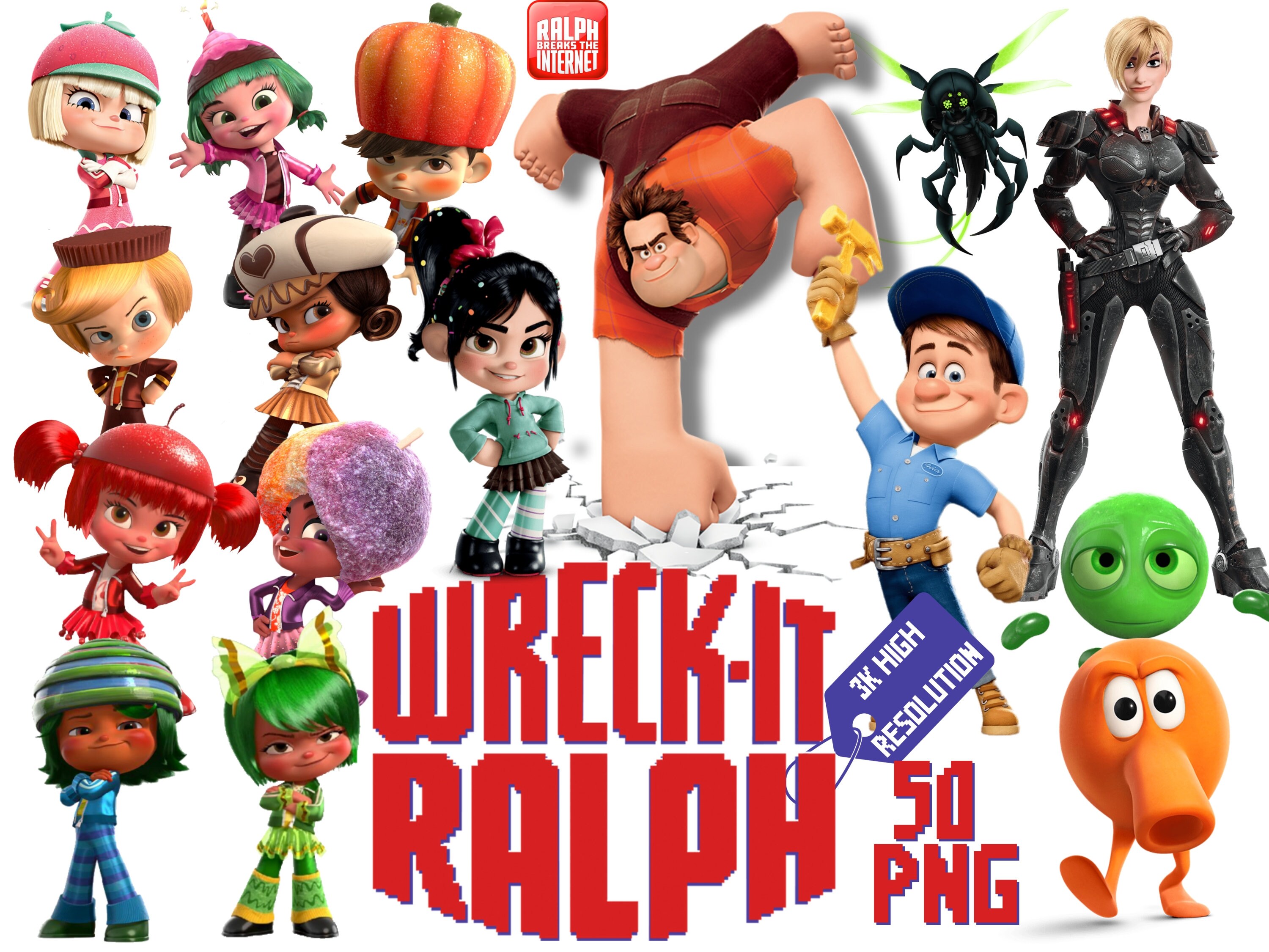 Wreck-it Ralph PNG Cliparts Bundle, Wreck-it Ralph Sublimation Bundle ...