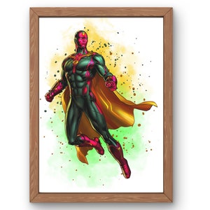 Avengers Superhero Set of 15 Wall Art Posters, Avengers Digital ...