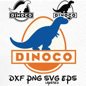 Dinoco Team Logo SVG Png Dxf Eps Clipart, Dinoco Cars SVG Cartoon ...