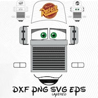 Mack Cars Face SVG Png Clipart Logo, Rusteze SVG Png Cartoon Clipart ...