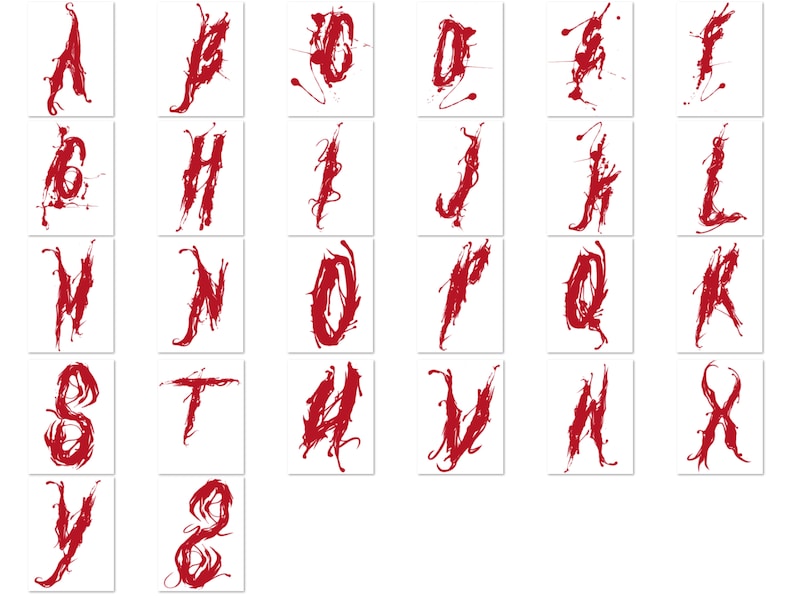 Venom Original Alphabet Font SVG PNG, Venom Alphabet Letters, Venom ...