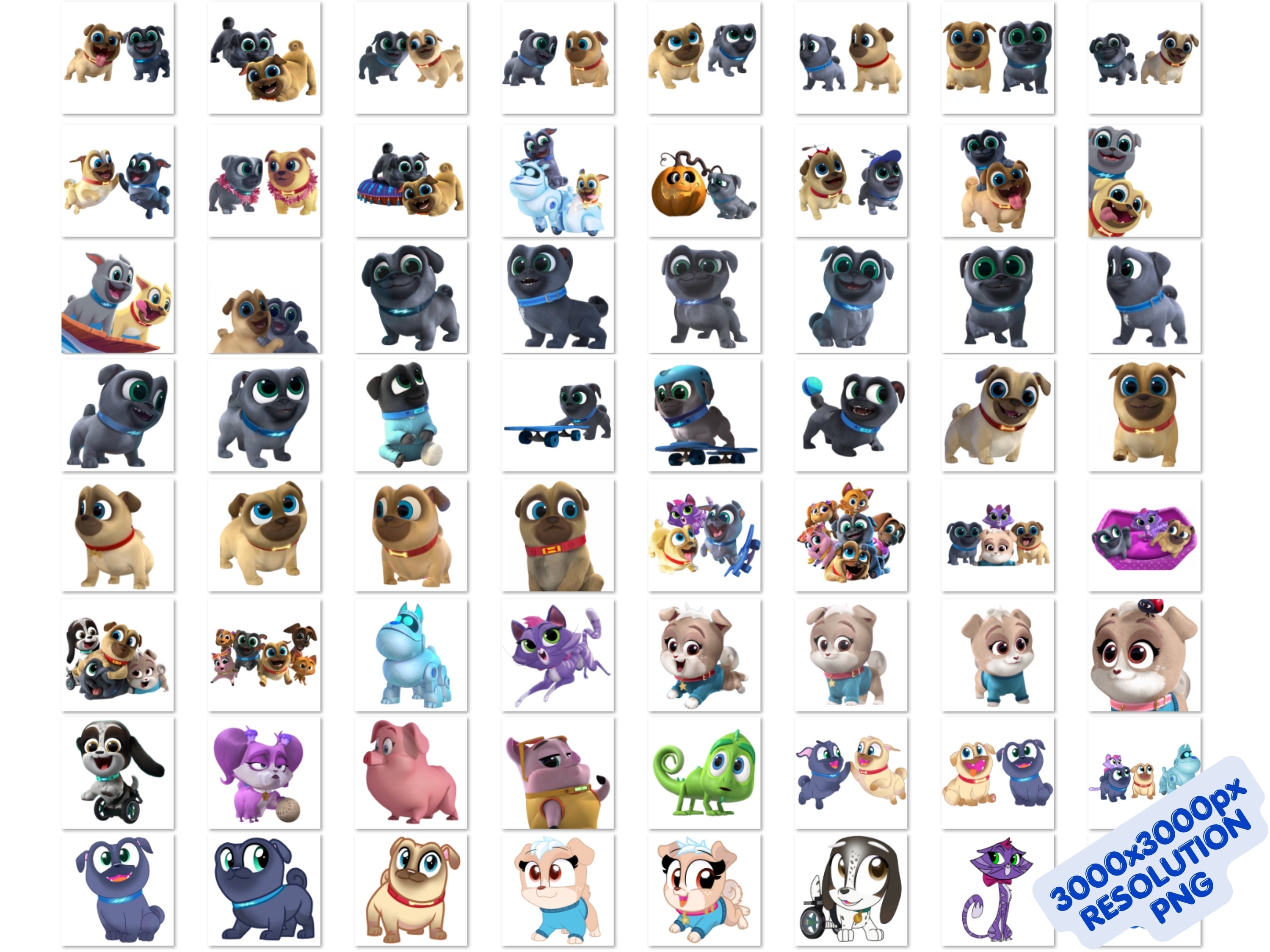 Puppy Dog Pals PNG and SVG Cliparts Bundle, Puppy Dog Pals Png Svg ...