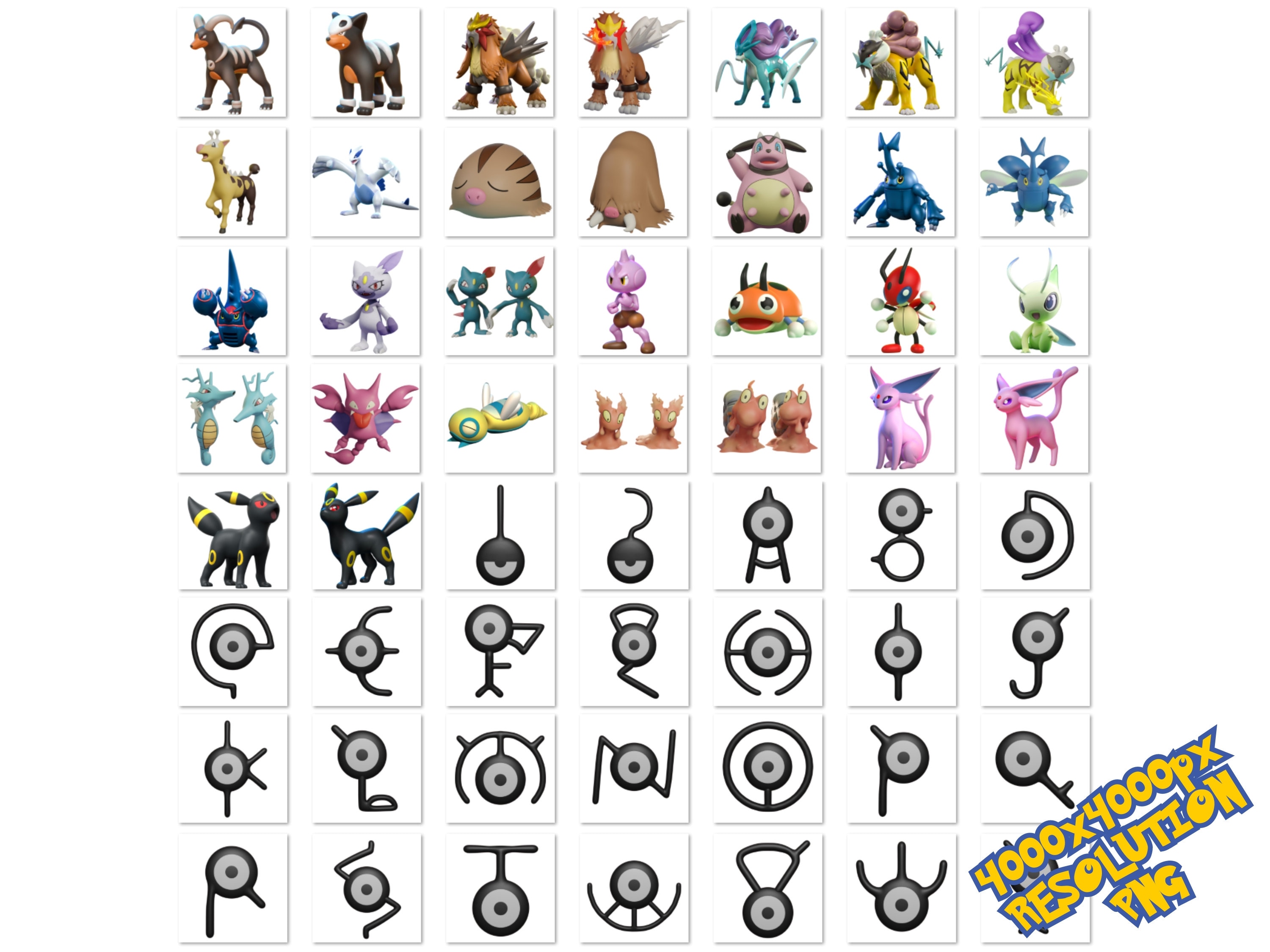 Pokemon 2 Generation PNG Cliparts Bundle, Pokemon PNG Cartoon ...
