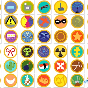 Up Russel's Badges Cliparts Bundle, up Wilderness Explorer Cartoon ...