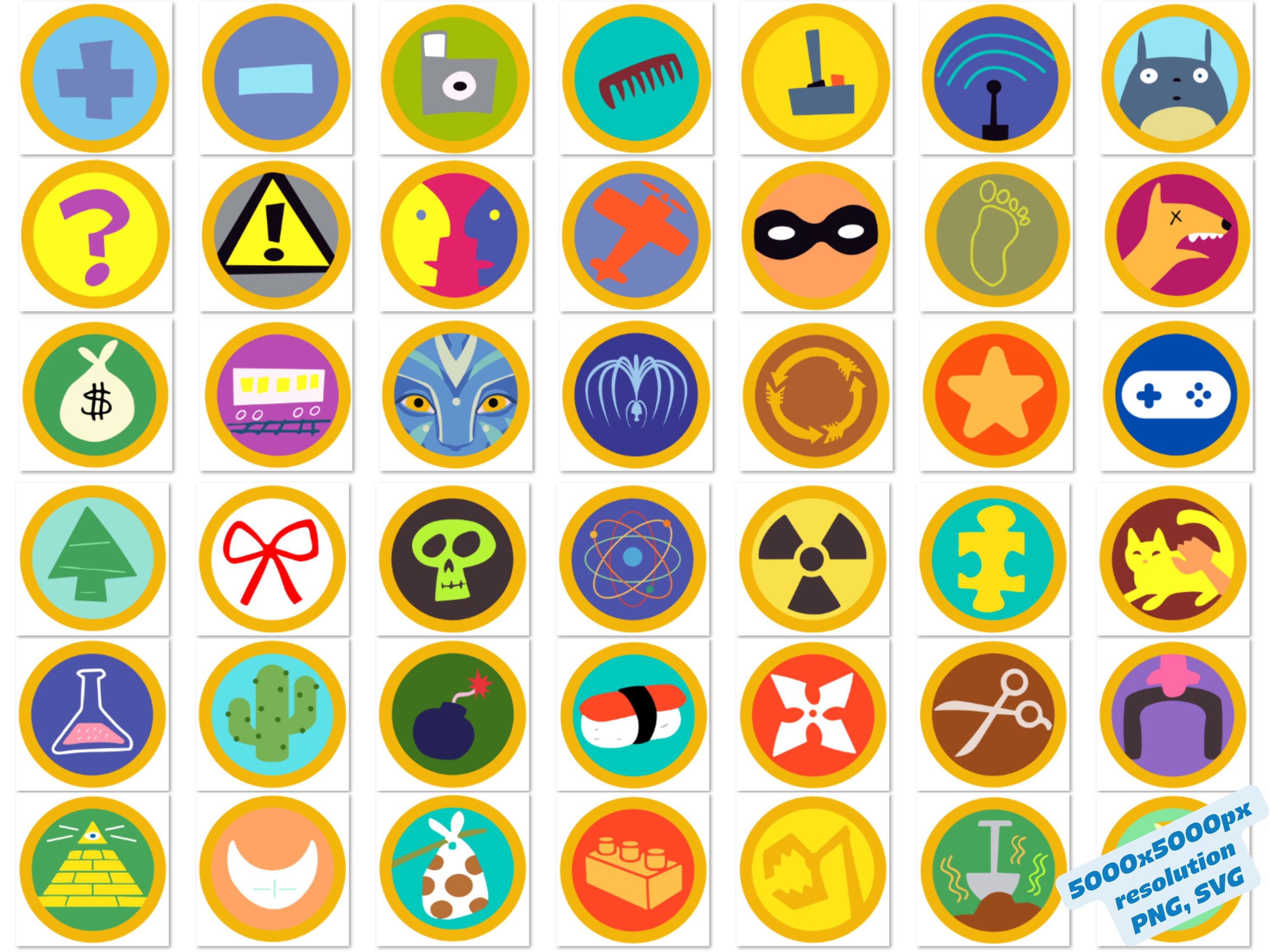 Up Russel's Badges Cliparts Bundle, up Wilderness Explorer Cartoon ...