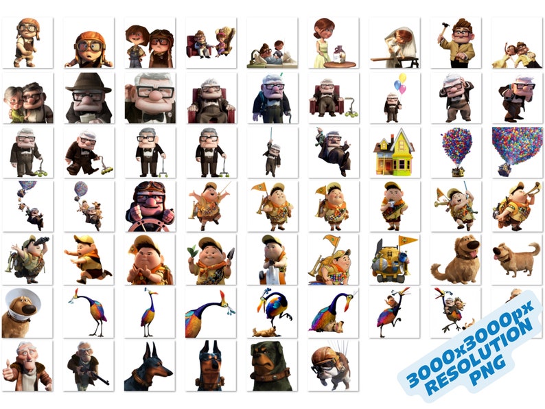 Up Cliparts PNG Bundle, up PNG Cartoon Sublimation Cliparts, up Themed ...