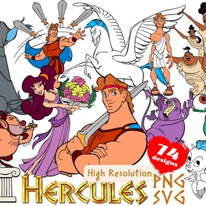 Hercules SVG Cliparts Bundle, Hercules PNG Cliparts for Sublimation ...