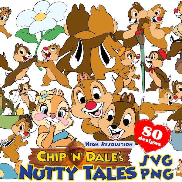 Chip and Dale - Etsy