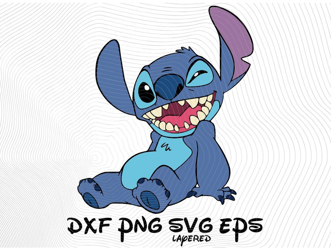 Stich SVG png dxf eps Clipart, Stich SVG Cartoon Sublimation Cliparts ...