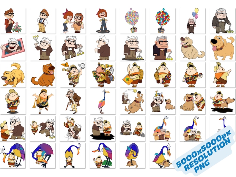 Up Cliparts PNG Bundle, up PNG Cartoon Sublimation Cliparts, up Themed ...