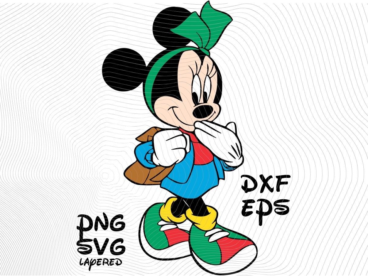 Minnie Mouse Young School Sublimation Cliparts, Minnie School Minnie ...