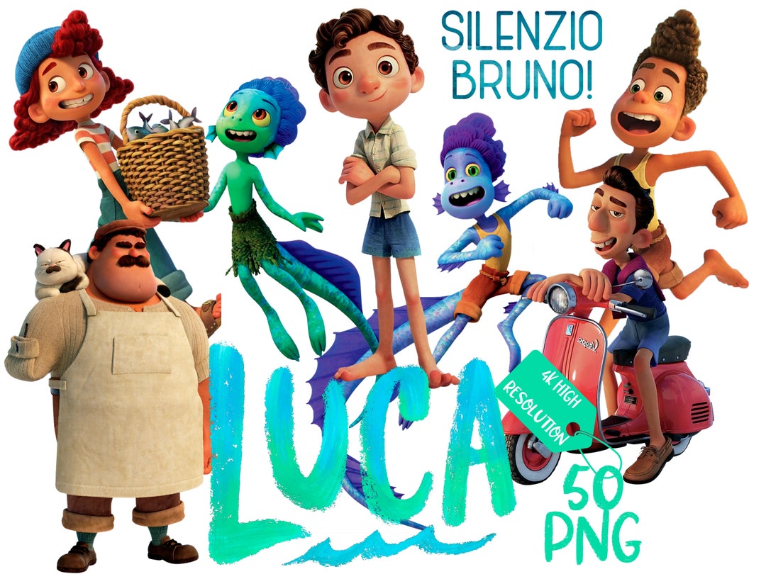 Luca PNG Cliparts Bundle, Luca Disney Sublimation Cliaprts Collection ...
