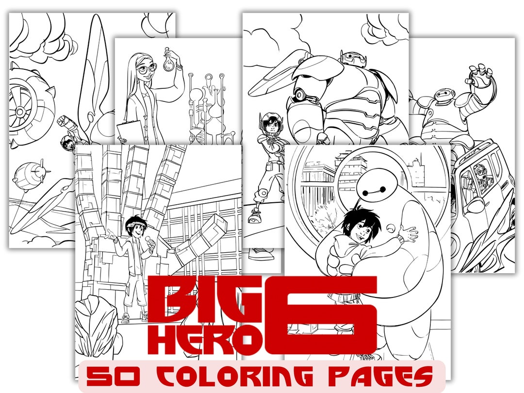 Big Hero 6 Coloring Pages, Big Hero 6 Cartoon Movie Cliparts Coloring ...