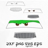 Chick Hicks Face SVG Png Dxf Eps Clipart Logo, Cars SVG Cartoon Clipart ...