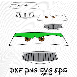 Chick Hicks Face SVG Png Dxf Eps Clipart Logo, Cars SVG Cartoon Clipart ...