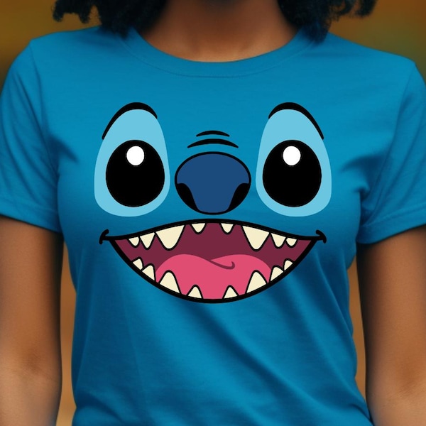 Stitch Face Png - Etsy