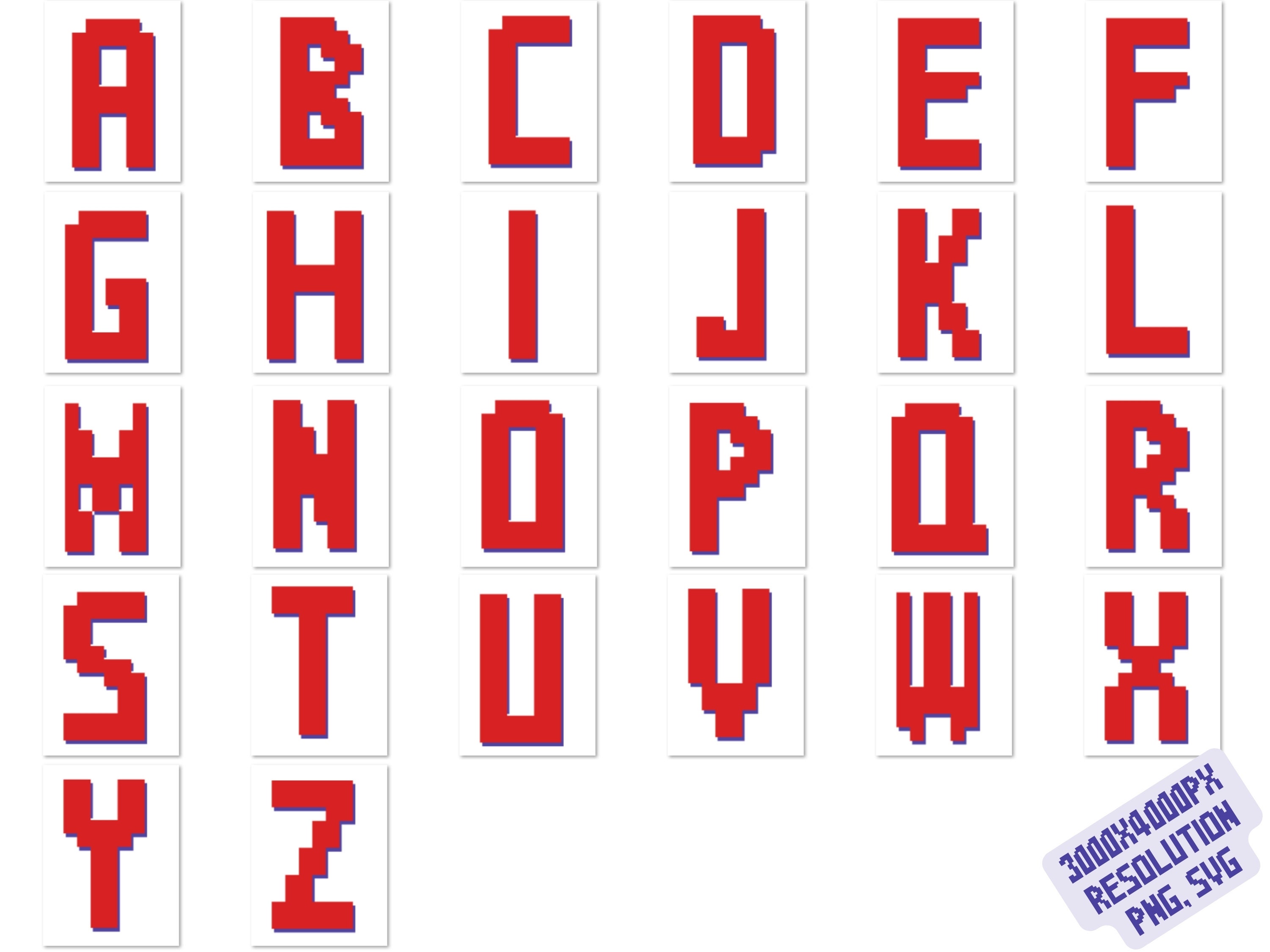 Wreck-it Ralph Alphabet Letters Cliparts Bundle, Wreck-it Ralph ...