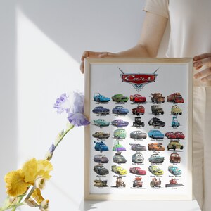 Cars 1 Poster, Cars JPG Digital Download, Cars Wall Art Kids Room ...