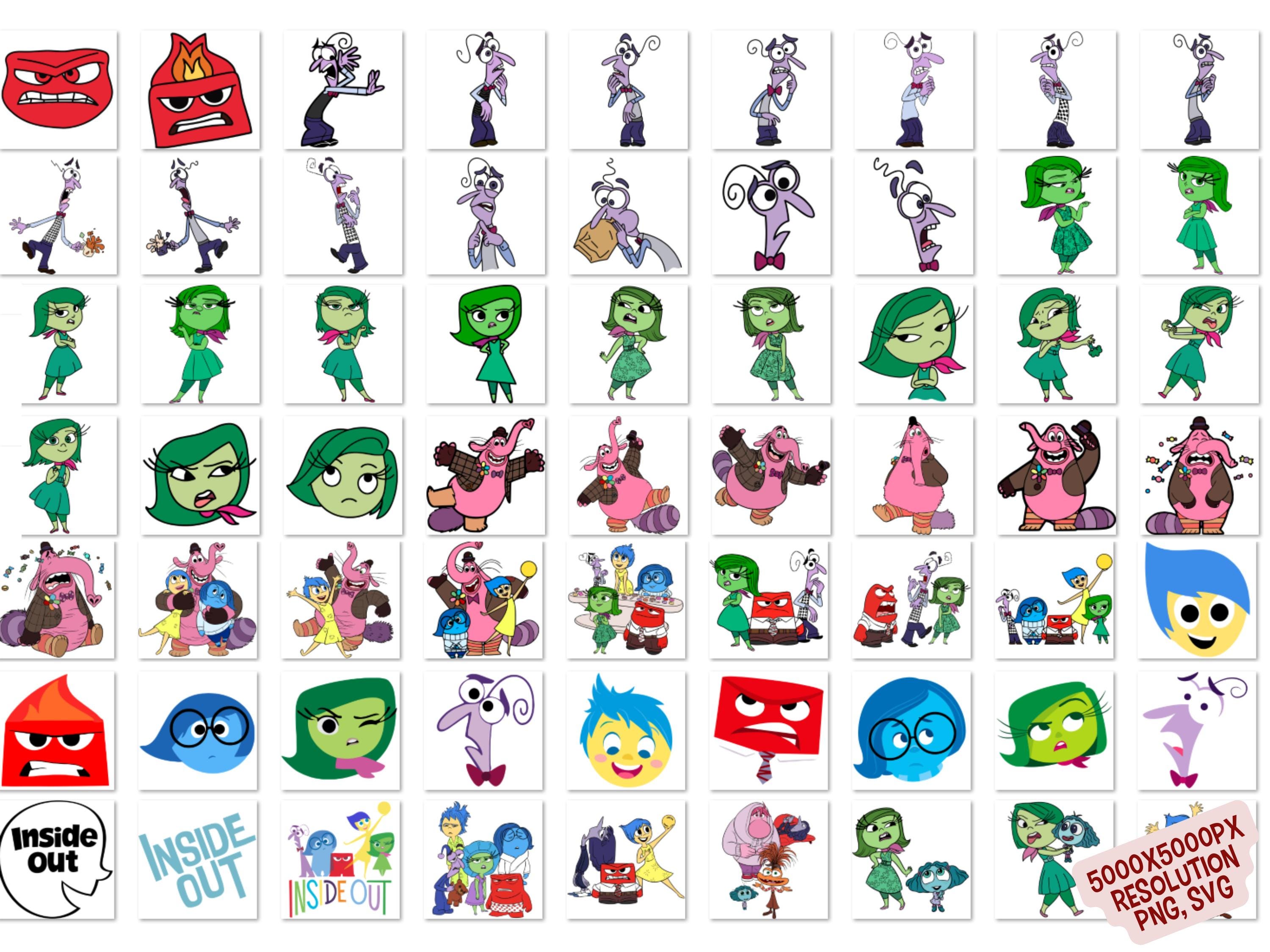 Inside Out PNG Cliparts Mega Bundle, Inside Out Sublimation Bundle ...