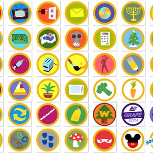 Up Russel's Badges Cliparts Bundle, up Wilderness Explorer Cartoon ...