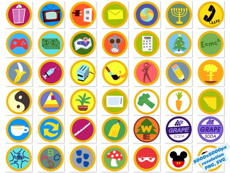 Up Russel's Badges Cliparts Bundle, up Wilderness Explorer Cartoon ...