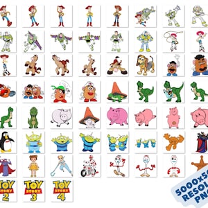 Toy Story Cliparts MEGA Bundle, Toy Story PNG Cartoon Sublimation ...