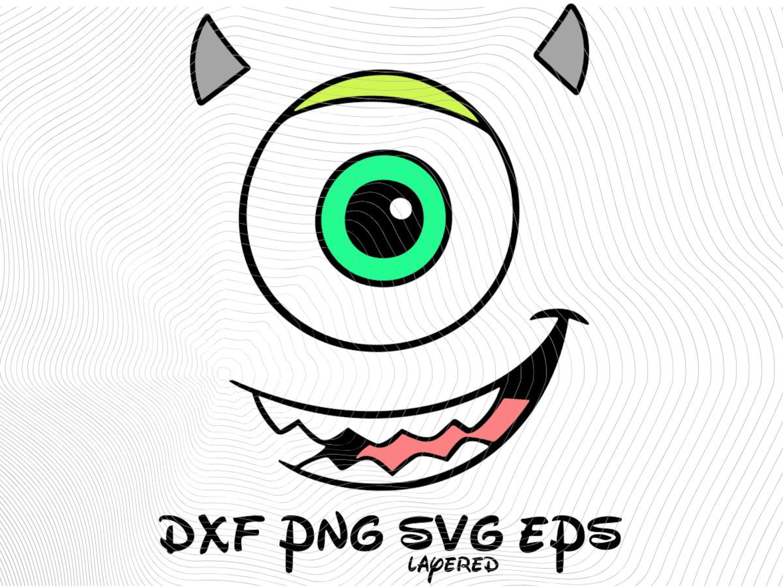 Mike Wazowski Face Halloween Sublimation Cliparts, Happy Halloween Mike ...