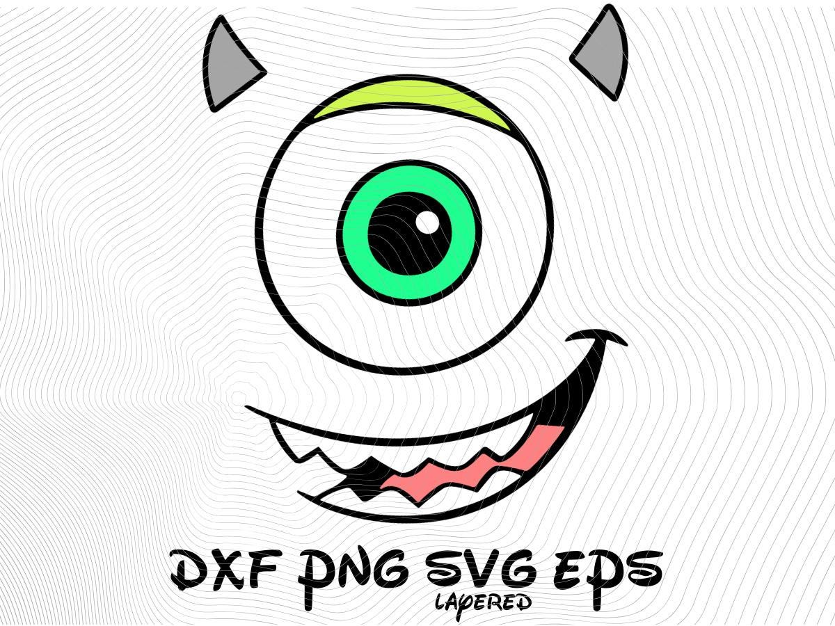 Mike Wazowski Face Halloween Sublimation Cliparts, Happy Halloween Mike ...