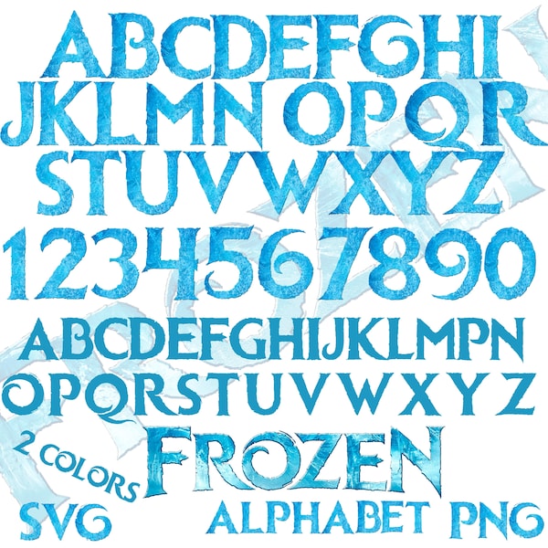Frozen Alphabet - Etsy
