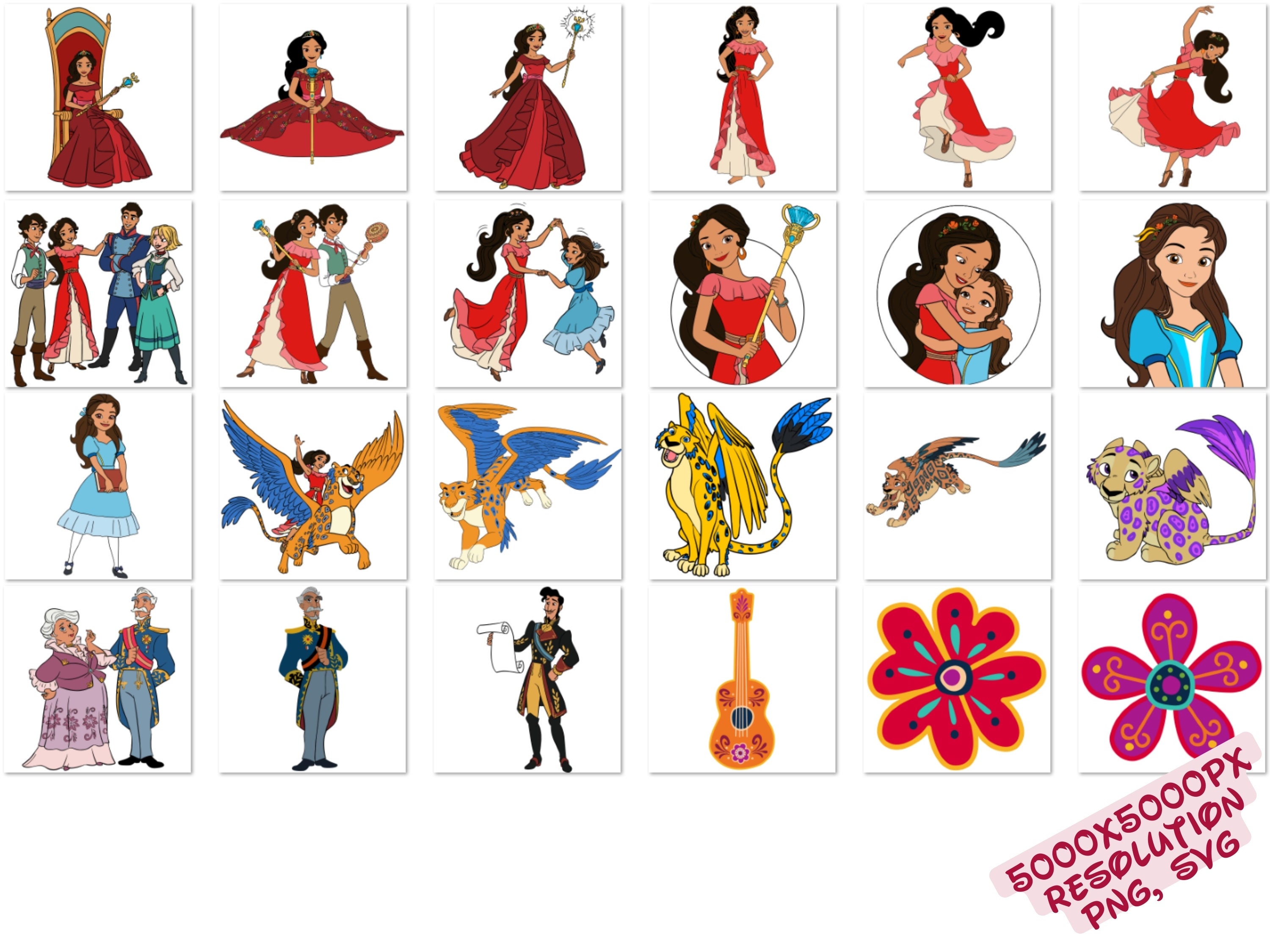 Elena of Avalor PNG and SVG Cliparts Bundle, Elena of Avalor Png Svg ...