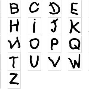 Toy Story Andy's Original Alphabet Font SVG, Andy's Toys Box Toy Story ...