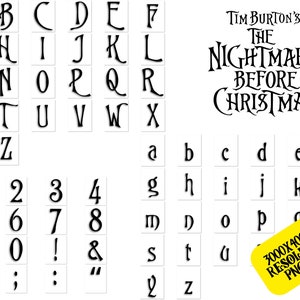 Tim Burton's the Nightmare Before Christmas SVG PNG Cliparts Mega ...